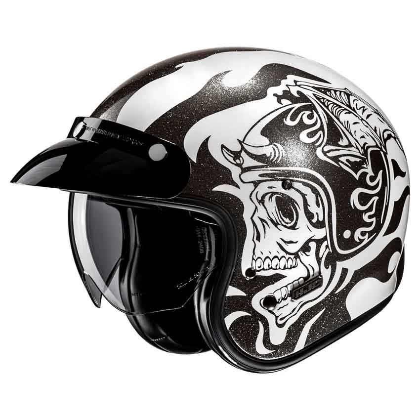HJC - V31 Flame motorcycle helmet - Biker Outfit