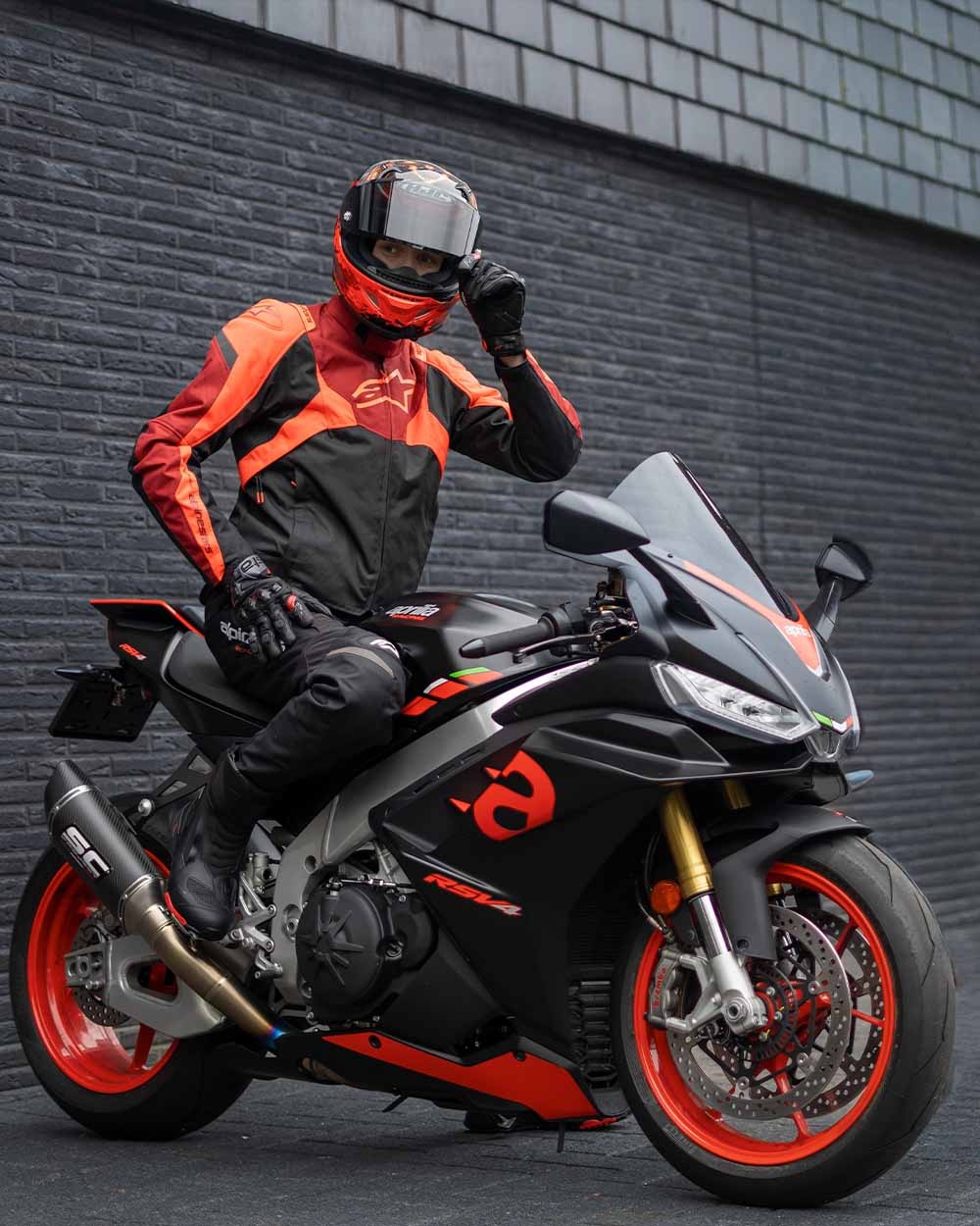 HJC - RPHA 12 Diablo Blizzard motorhelm - Biker Outfit