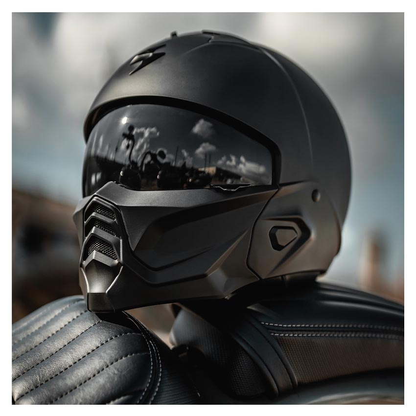 Scorpion - EXO-Combat II Solid motorhelm - Biker Outfit