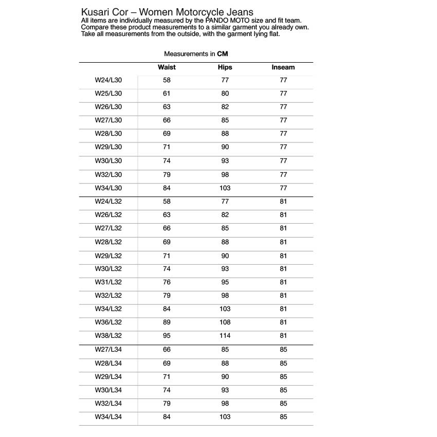 Pando Moto - Kusari Cor ladies motorcycle jeans - Biker Outfit