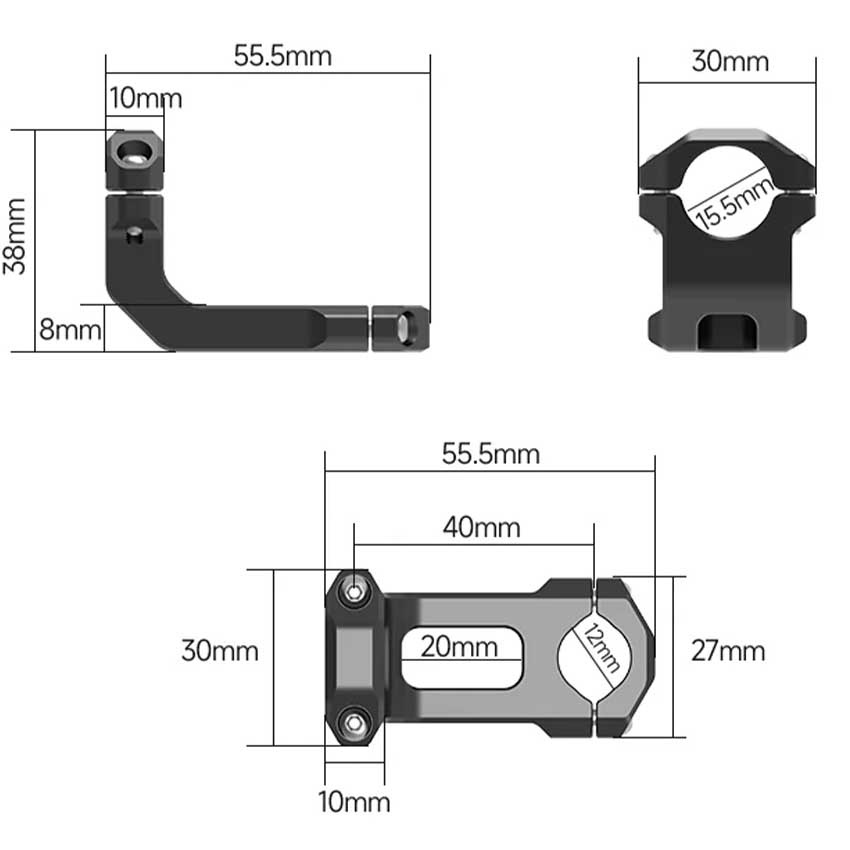Chigee - AIO-5 Mirror Mount - Biker Outfit