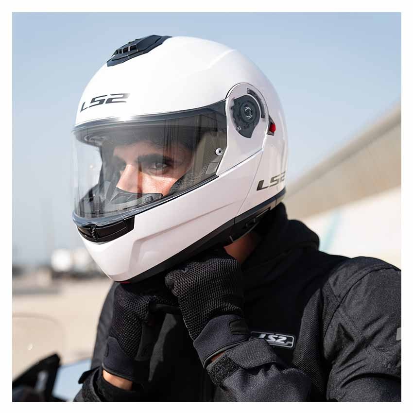 LS2 - Strobe II Gloss motorhelm - Biker Outfit