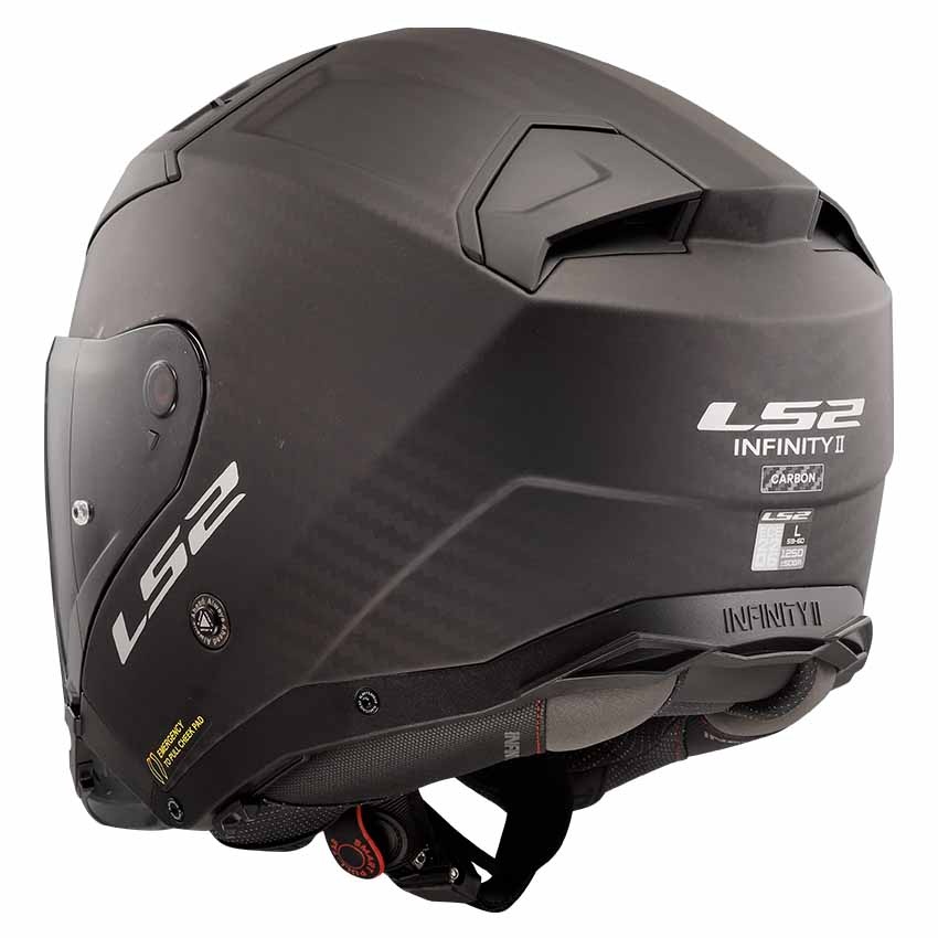 LS2 - Infinity II Matt Carbon OF603 Motorcycle helmet - Biker Outfit