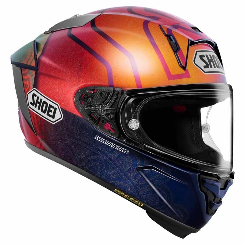 Shoei - X-SPR Pro Marquez Holi motorhelm - Biker Outfit