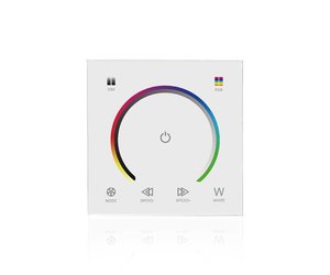 Wall-mount RGBW Controller with touch panel White