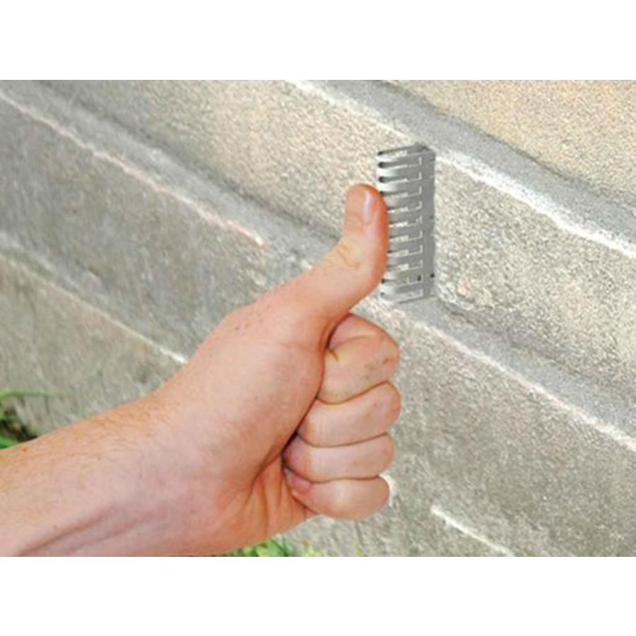 SpouwSafe RVS stootvoegrooster 24 cm - AllesTegenOngedierte.nl