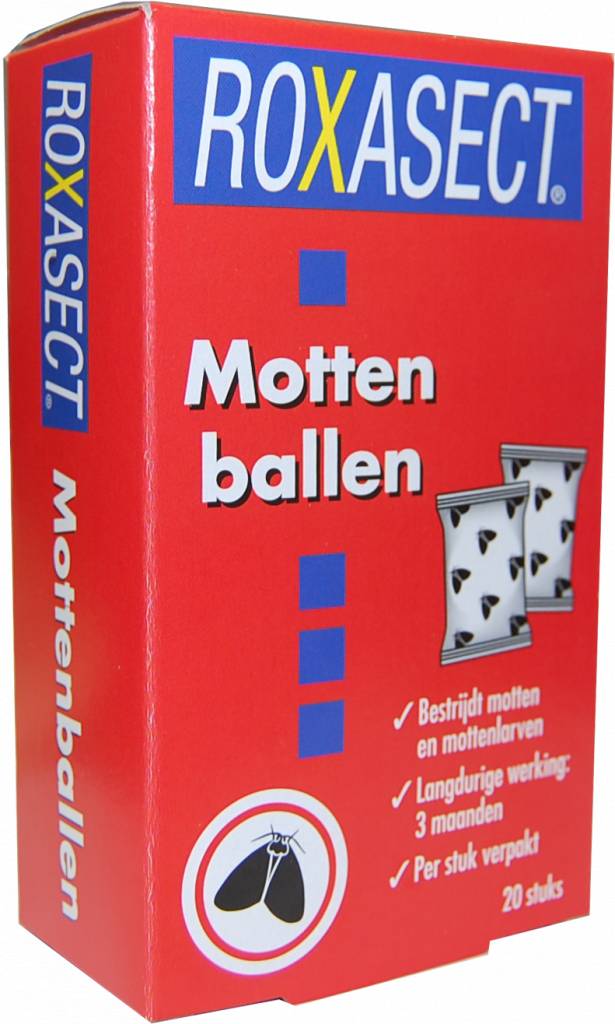 Roxasect Mottenballen 20 stuks - AllesTegenOngedierte.nl