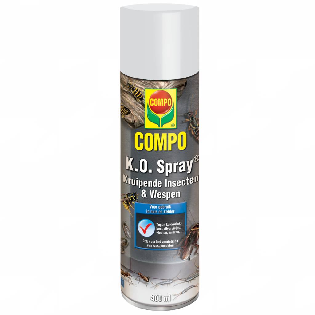 COMPO K.O. Spray tegen kruipende insecten 400 ml - AllesTegenOngedierte.nl