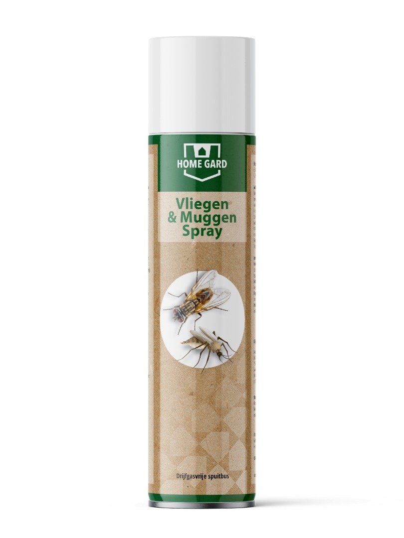 HomeGard Vliegen & Muggenspray 400ML - AllesTegenOngedierte.nl