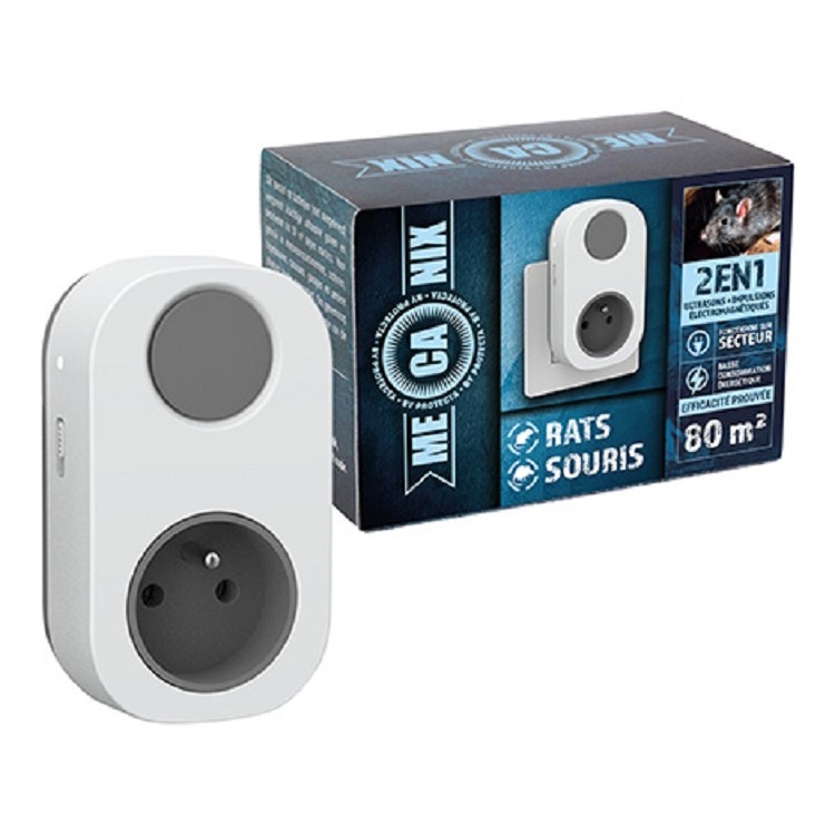 Mecanix Ultrasoon Rat & Muis 80m2 - 240V - AllesTegenOngedierte.nl