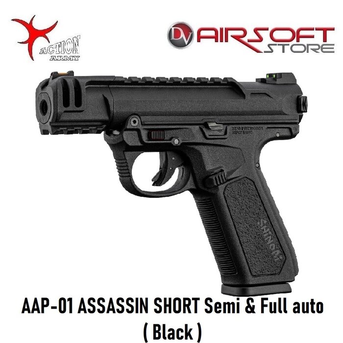 AAP-01 ASSASSIN SHORT Semi & Full auto ( Black ) - Airsoft Store
