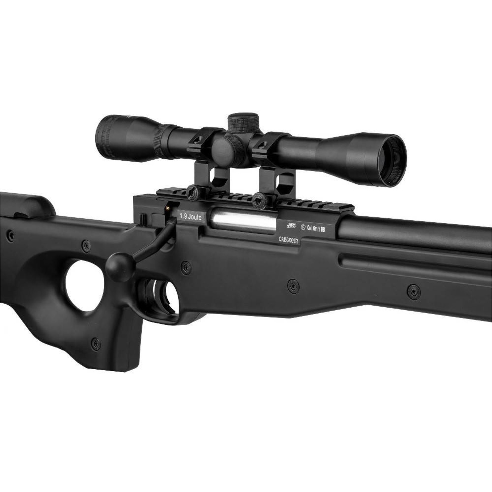 ASG Sniper AW 308 + scope 4x32 + silencer + bipod - Airsoft Store