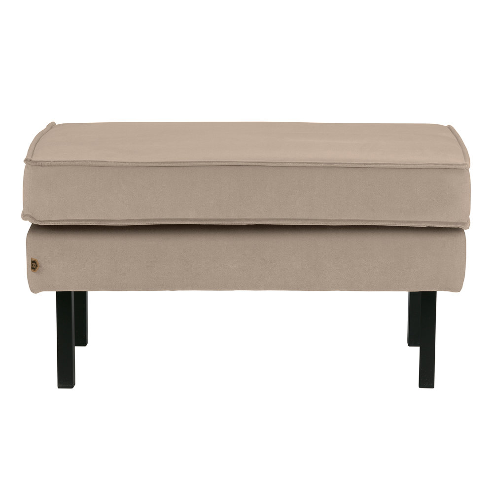 Rodeo Hocker Op Poten Velvet Khaki - PureWonen