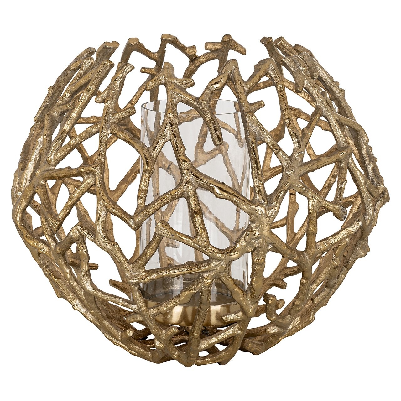 Richmond Interiors Windlicht Jaimy (Gold) - PureWonen