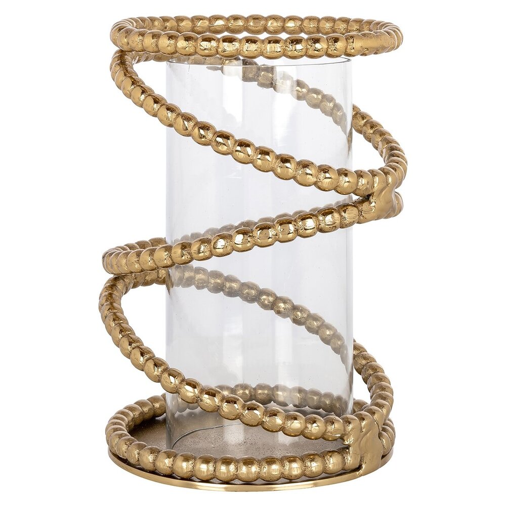 Richmond Interiors Windlicht Jaden klein (Brushed Gold) - PureWonen