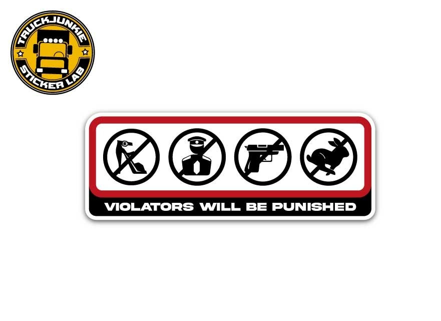 Violators - Full Print Sticker - BIGtruckshop A67 Asten