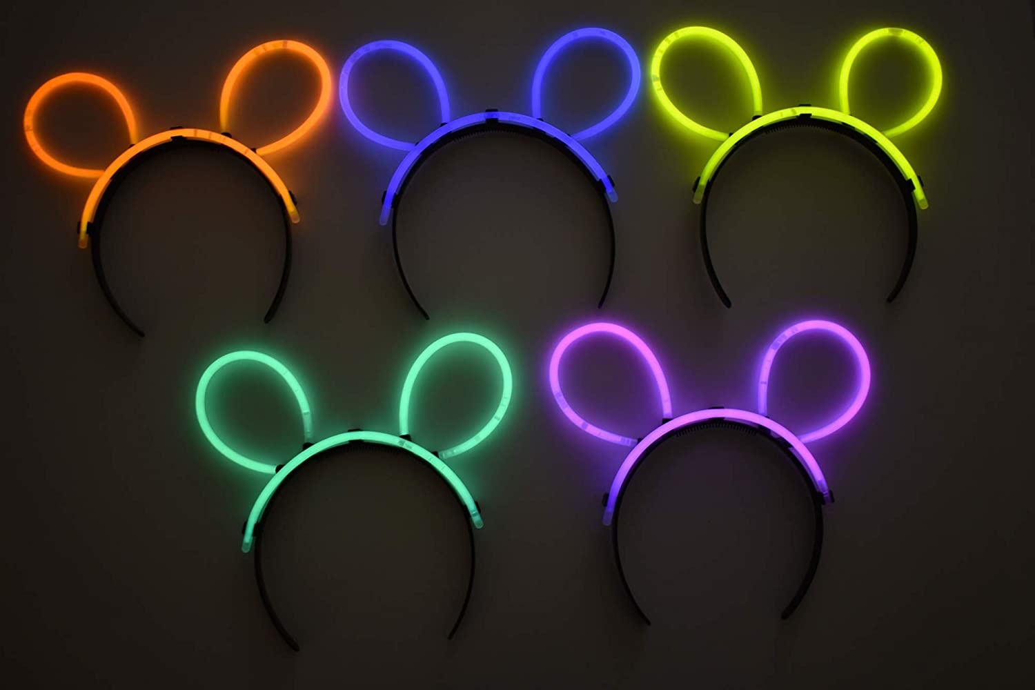 Glow bunny ears connectors | zwarte connector - Breaklight.be