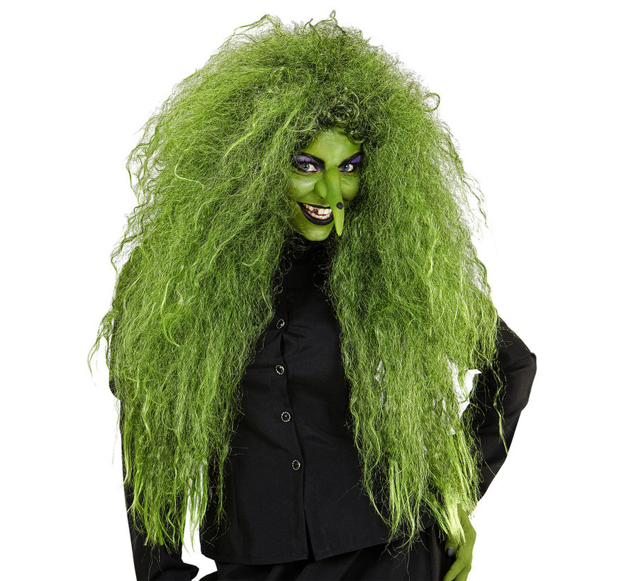 Wild Green Witch Wig | Oversized wig | Horror wig - Breaklight.be ...