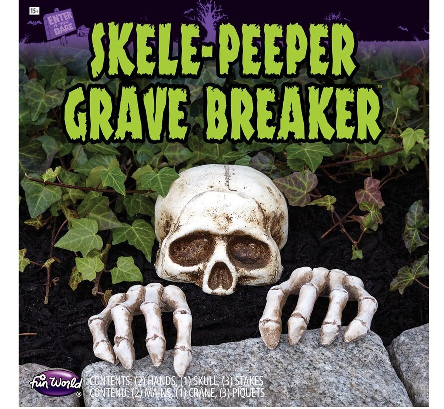 Skelet gluurder - Halloween decoratie skelet met handen - Breaklight.be