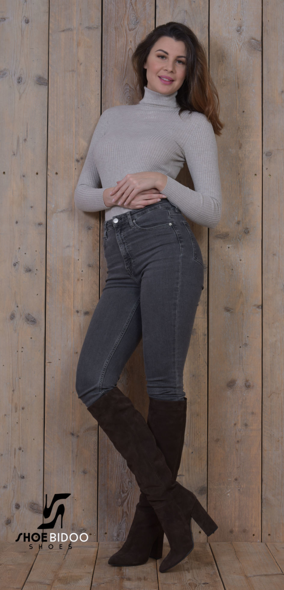 Olga in Italian leather knee boots - Italian High Heels by Sanctum Shoes