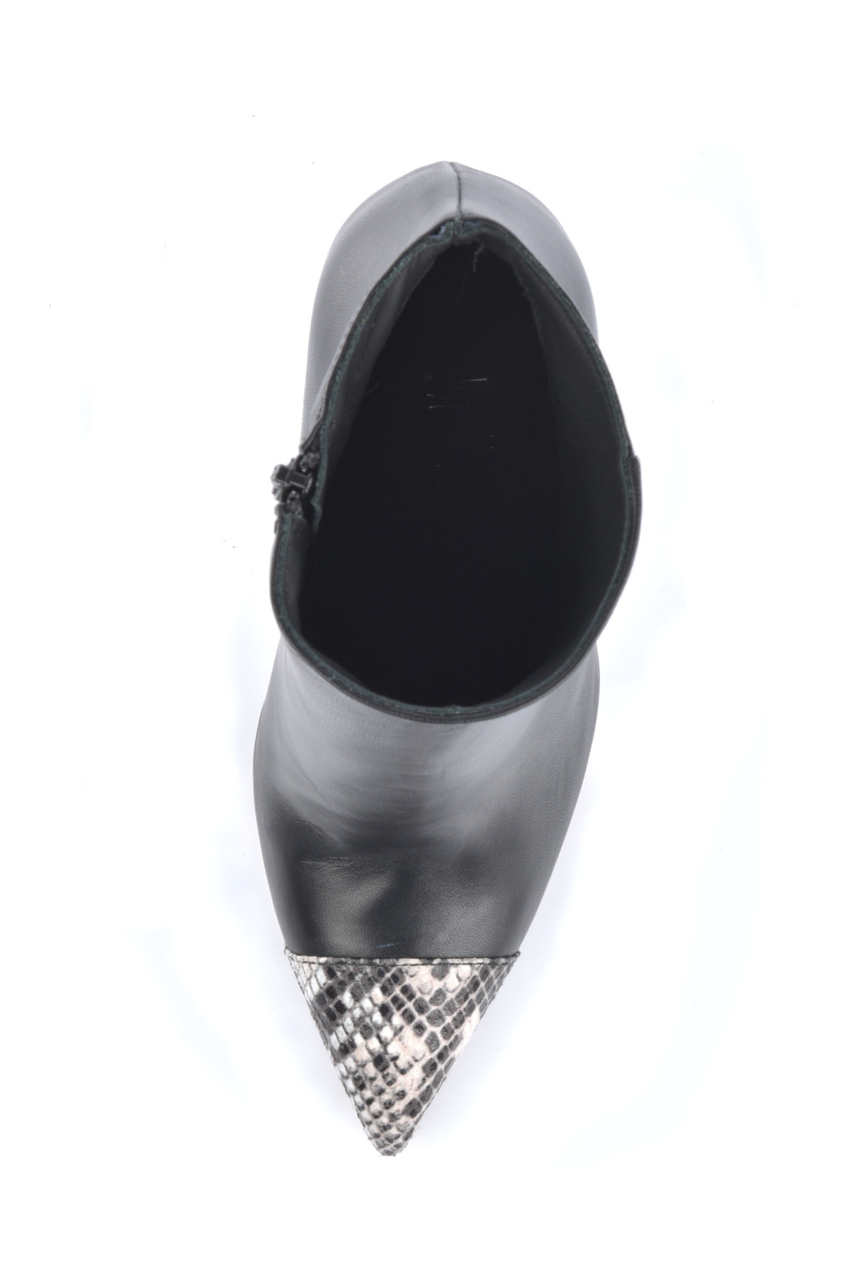 High python ankle boots stiletto heels in real leather - Italian High ...