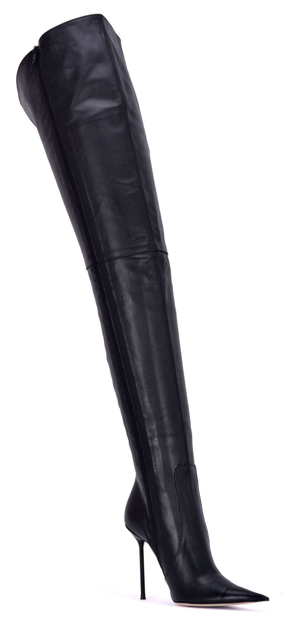 CUSTOM - MAYDAY EXTREME POINTY KNEE BOOTS - Italian High Heels by ...