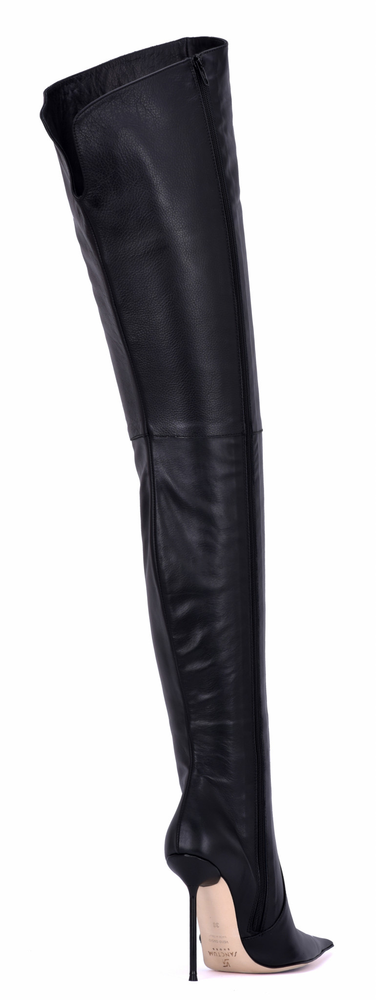CUSTOM - MAYDAY EXTREME POINTY KNEE BOOTS - Italian High Heels by ...