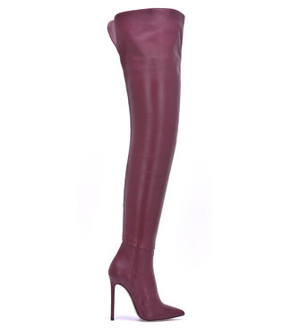 Custom Vesta colour Bordeaux red (Bordo Nappa) - Italian High Heels by ...