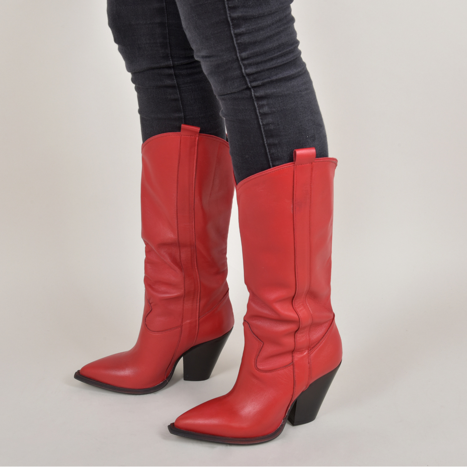 Sanctum High Heel black cowboy boots - Italian High Heels by Sanctum Shoes