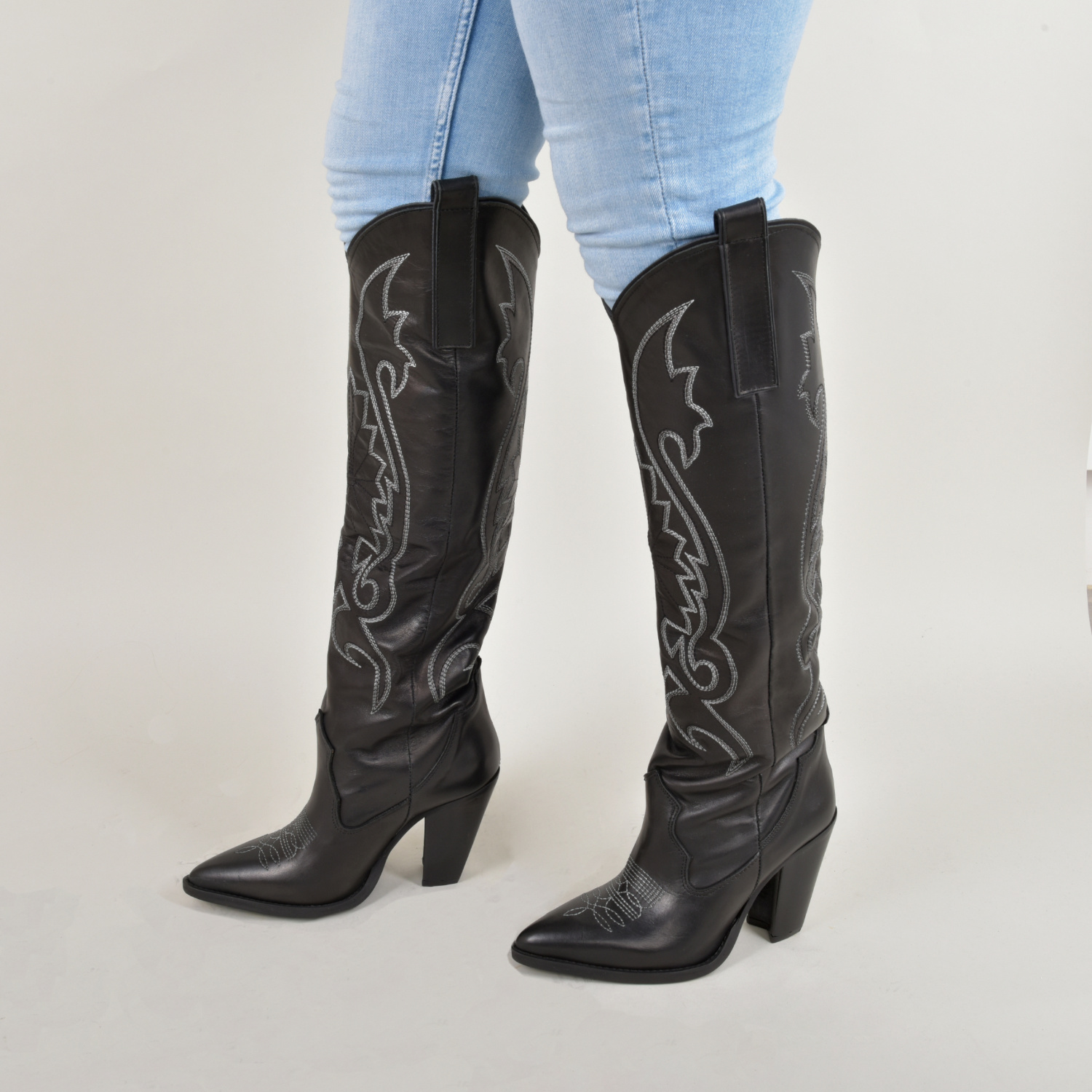 Sanctum Cardinale black cowboy boots - Italian High Heels by Sanctum Shoes