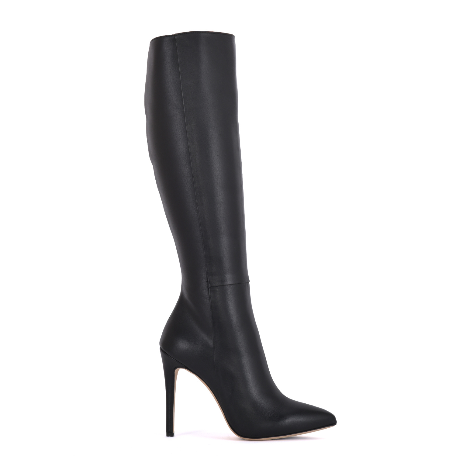 Custom - High knee boots with platform heels in real leather - Italian ...