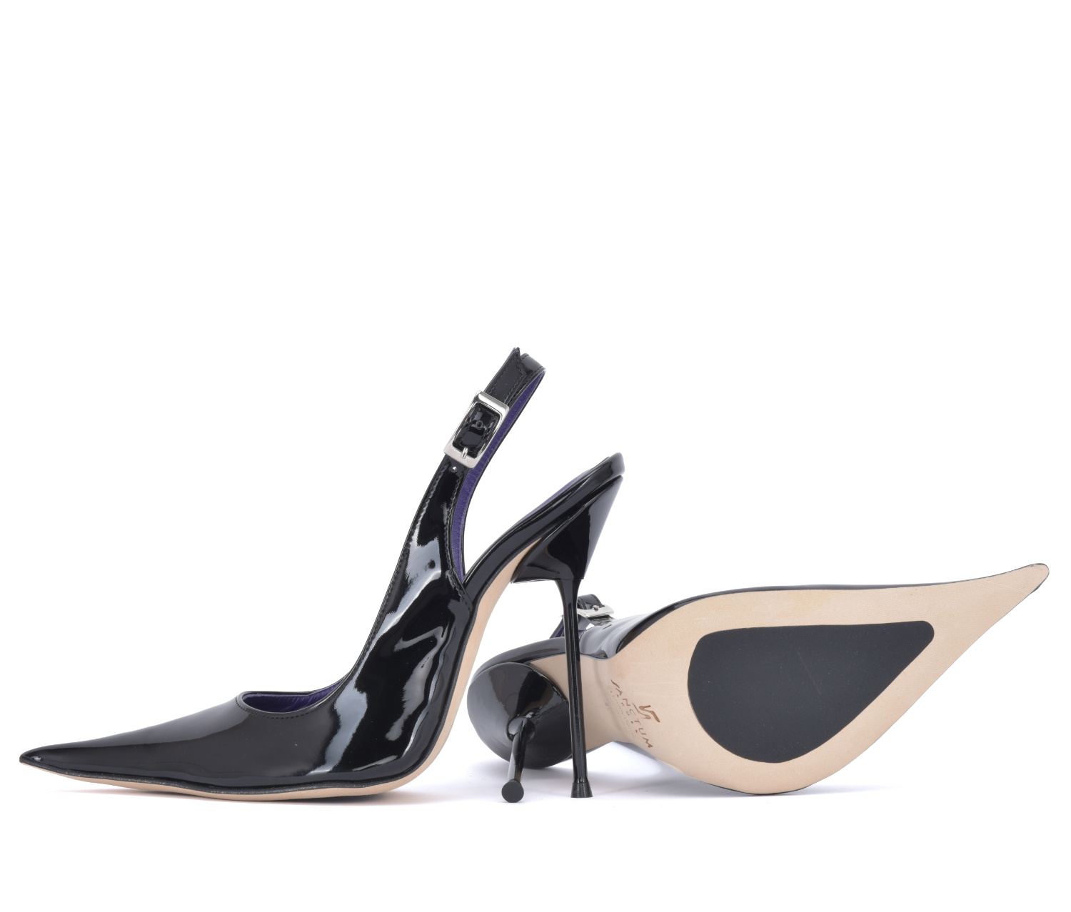 Sanctum SCARLET POINTY PUMPS BLACK SHINY - Italian High Heels by ...