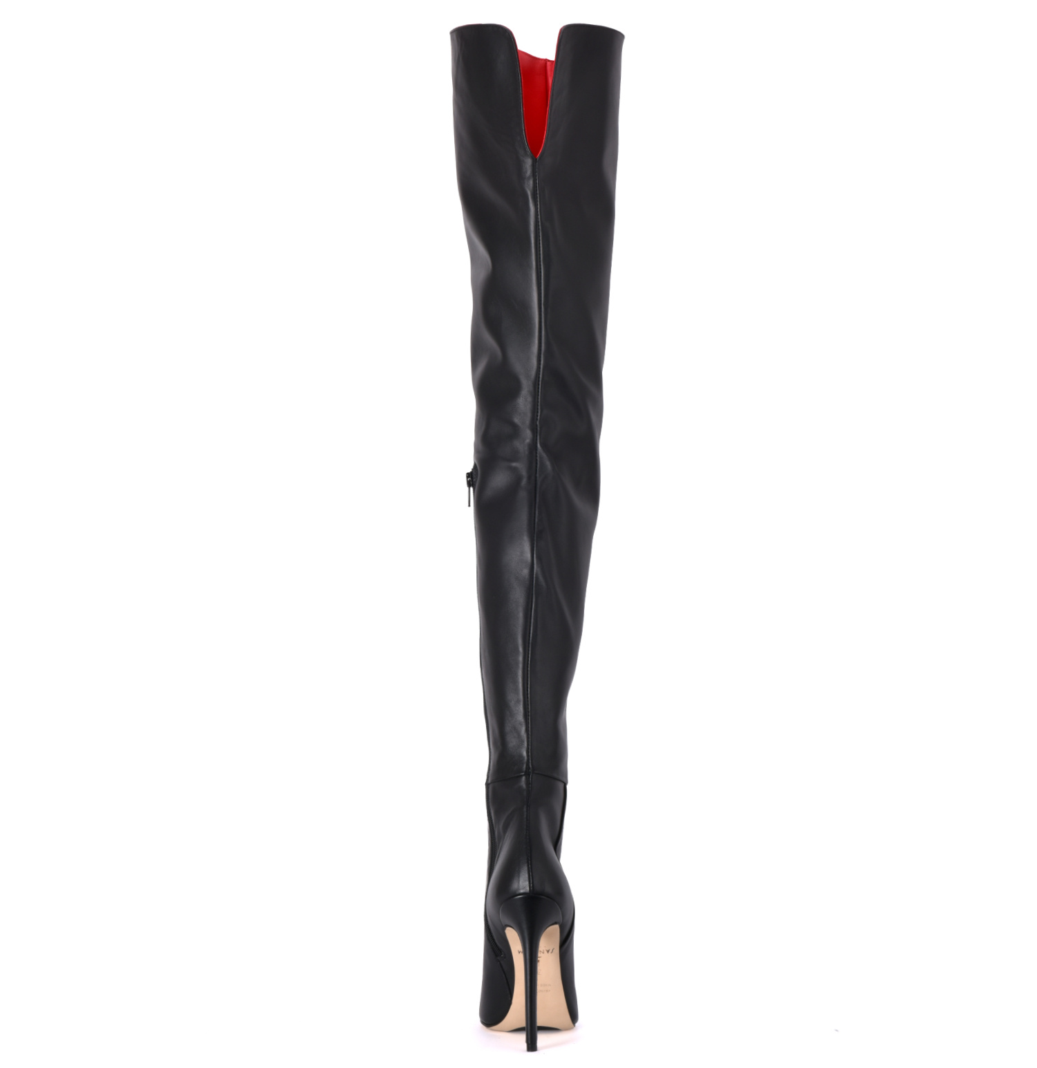 Custom Crotch high boots with 12cm heels in real leather - Italian High ...