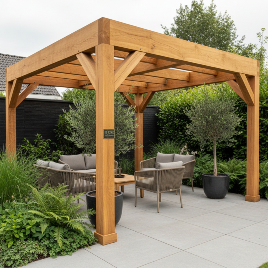 Overkapping van douglas hout voor tuin en terras | Blog