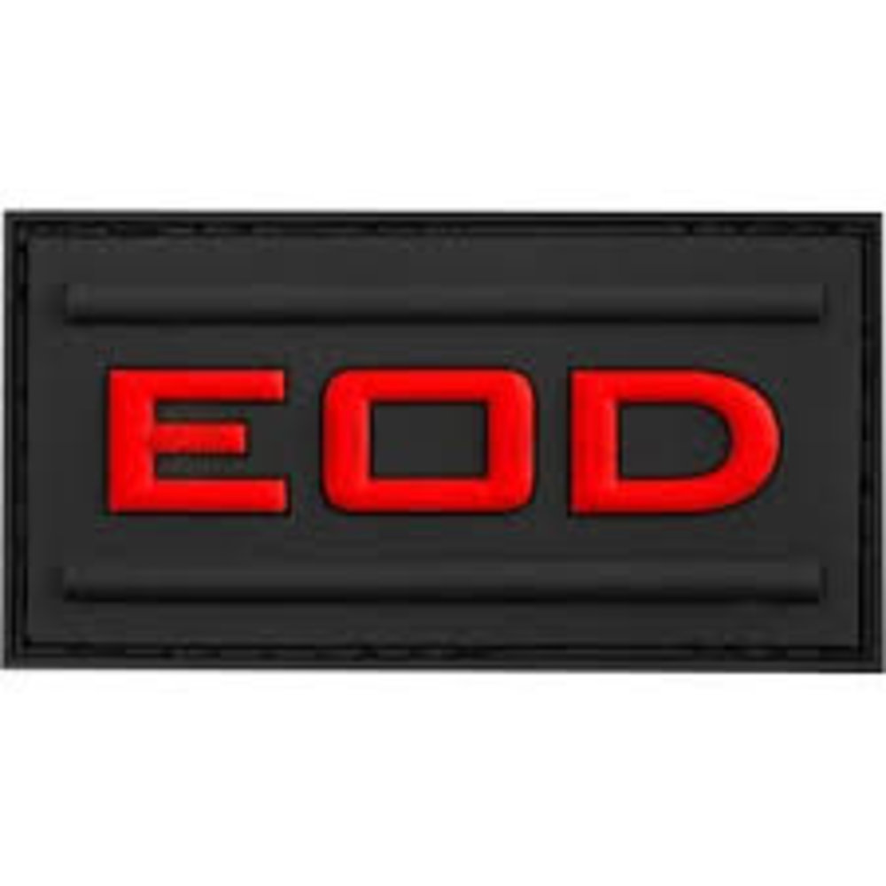 JTG EOD PVC Patch Black Medic - GearPoint