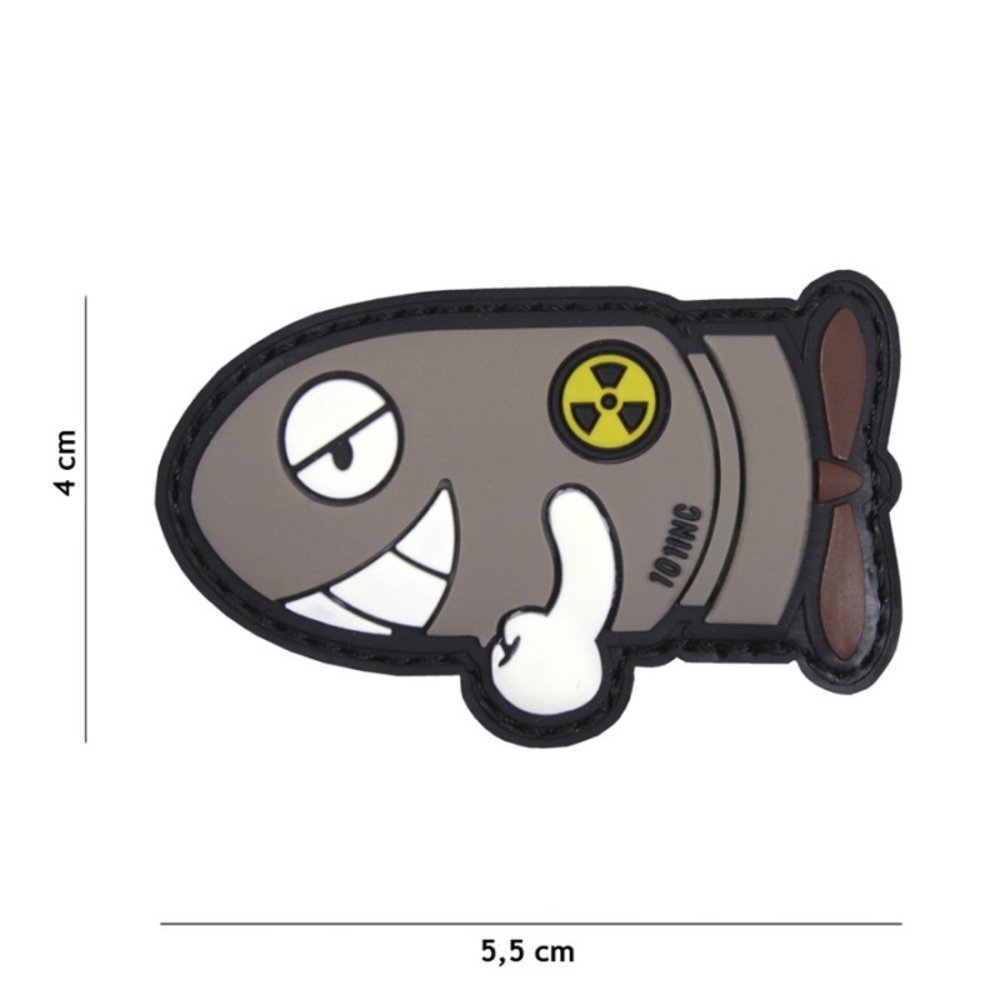 Funny Torpedo PVC Patch Grey - GearPoint