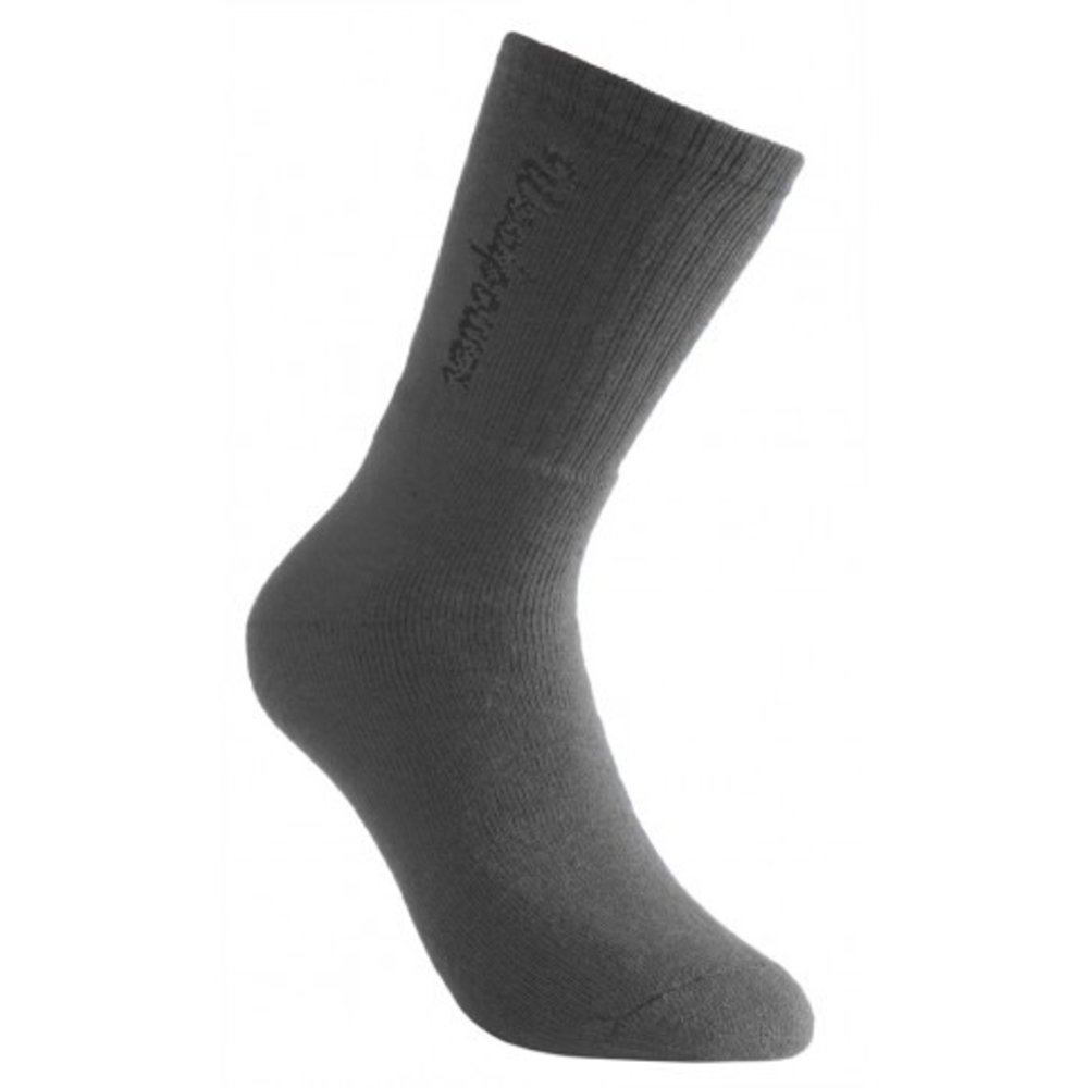 Woolpower Logo Socks Classic 400 Grey - GearPoint