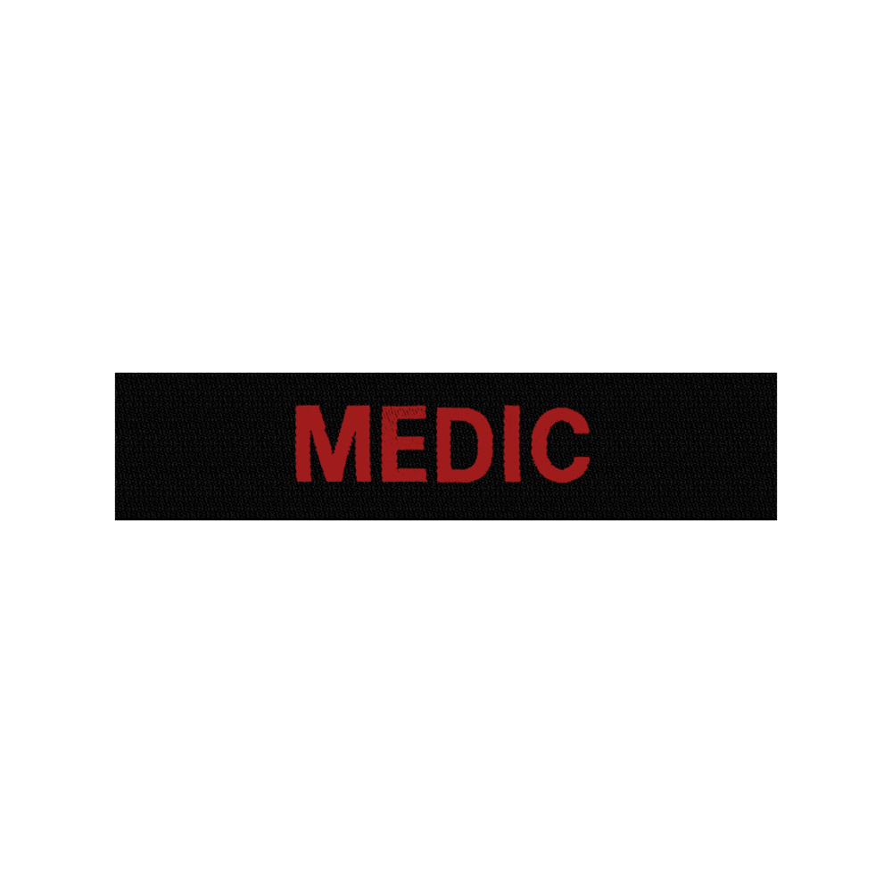 GearPoint MEDIC velcro patch Black / Red - GearPoint