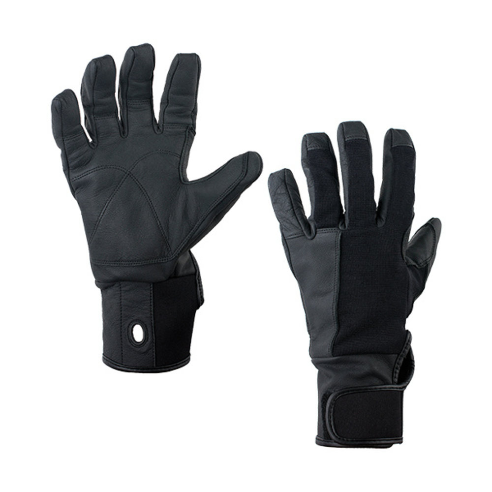 TAGS Master Rappelling Abseil Gloves Black - GearPoint