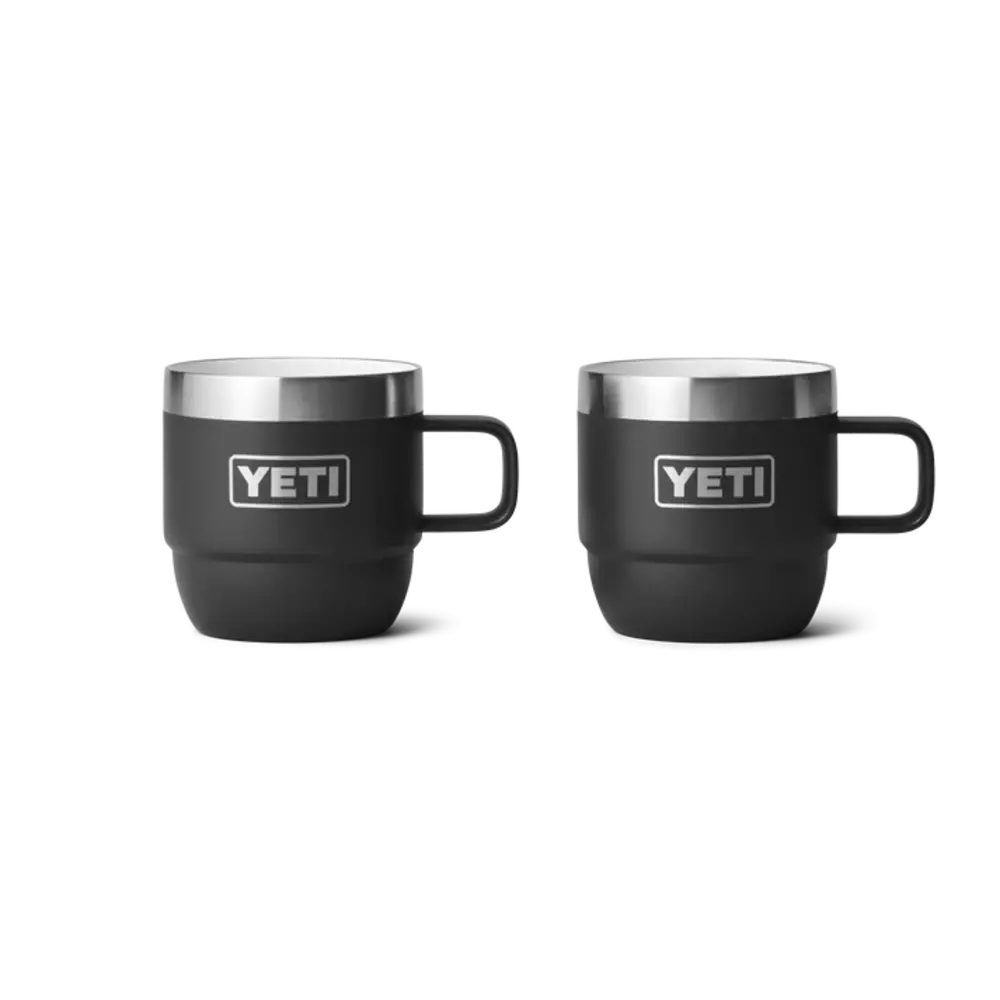 YETI Rambler® 6 oz (177ml) Stackable Mugs Black - GearPoint