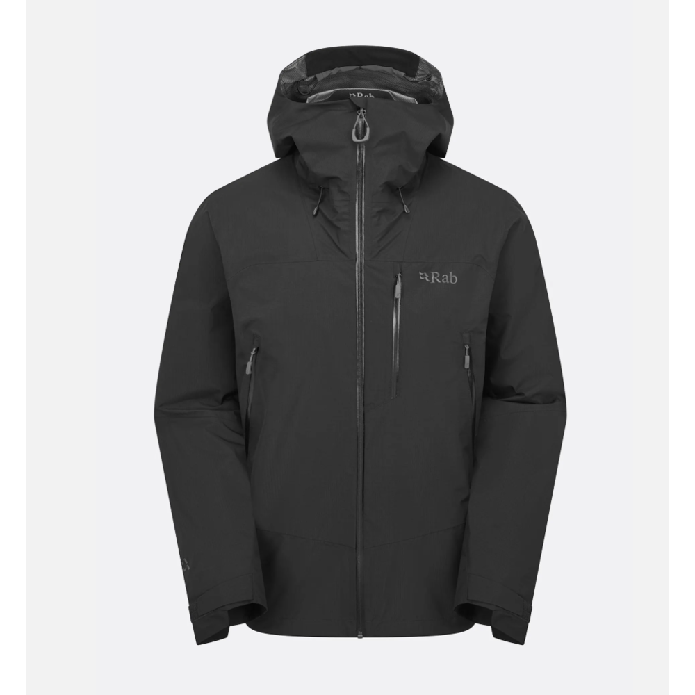 RAB Downpour Mountain Jacket Hardshell Black - GearPoint