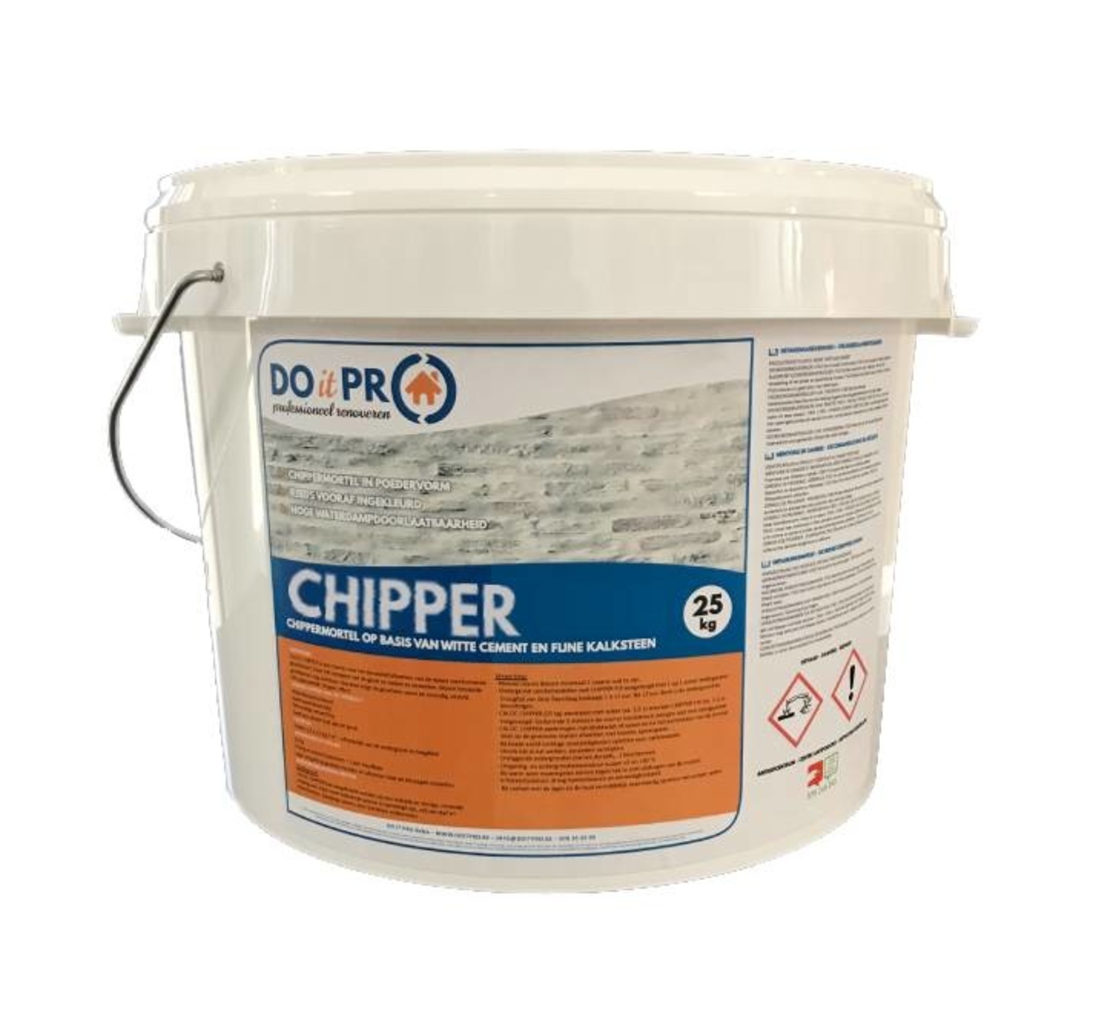 Papvoegen, bureren of chipperen met CHIPPERMORTEL | Gevelrenovatie ...