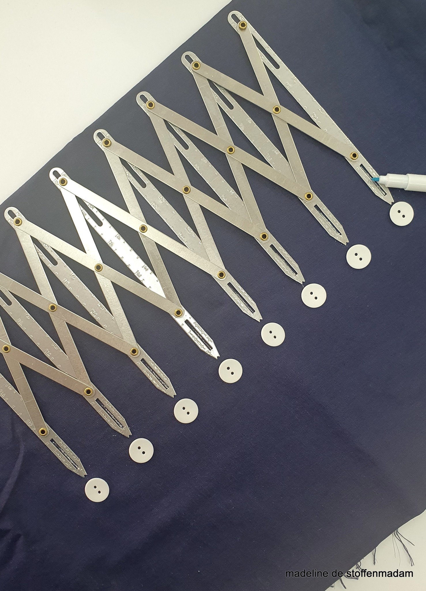 simflex knopenverdeler - Madeline de stoffenmadam