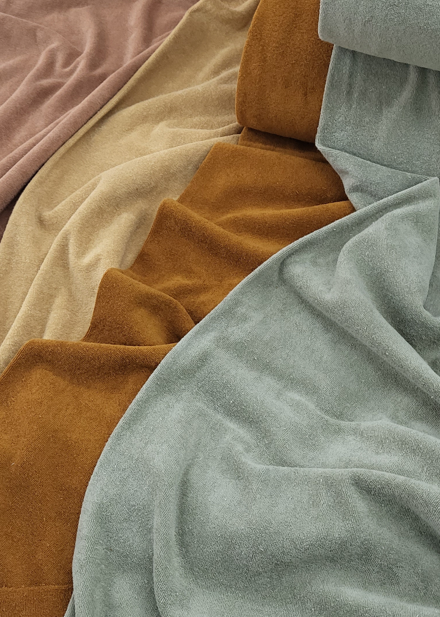 camel sponge / stretch terry cloth - Madeline De Stoffenmadam