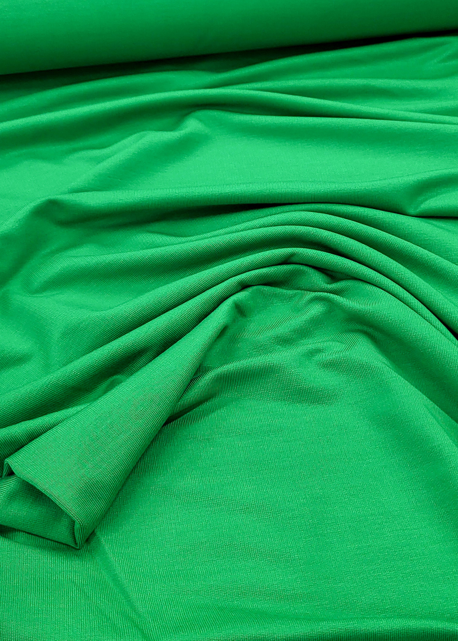 grasgroen - bamboe french terry - Madeline de stoffenmadam