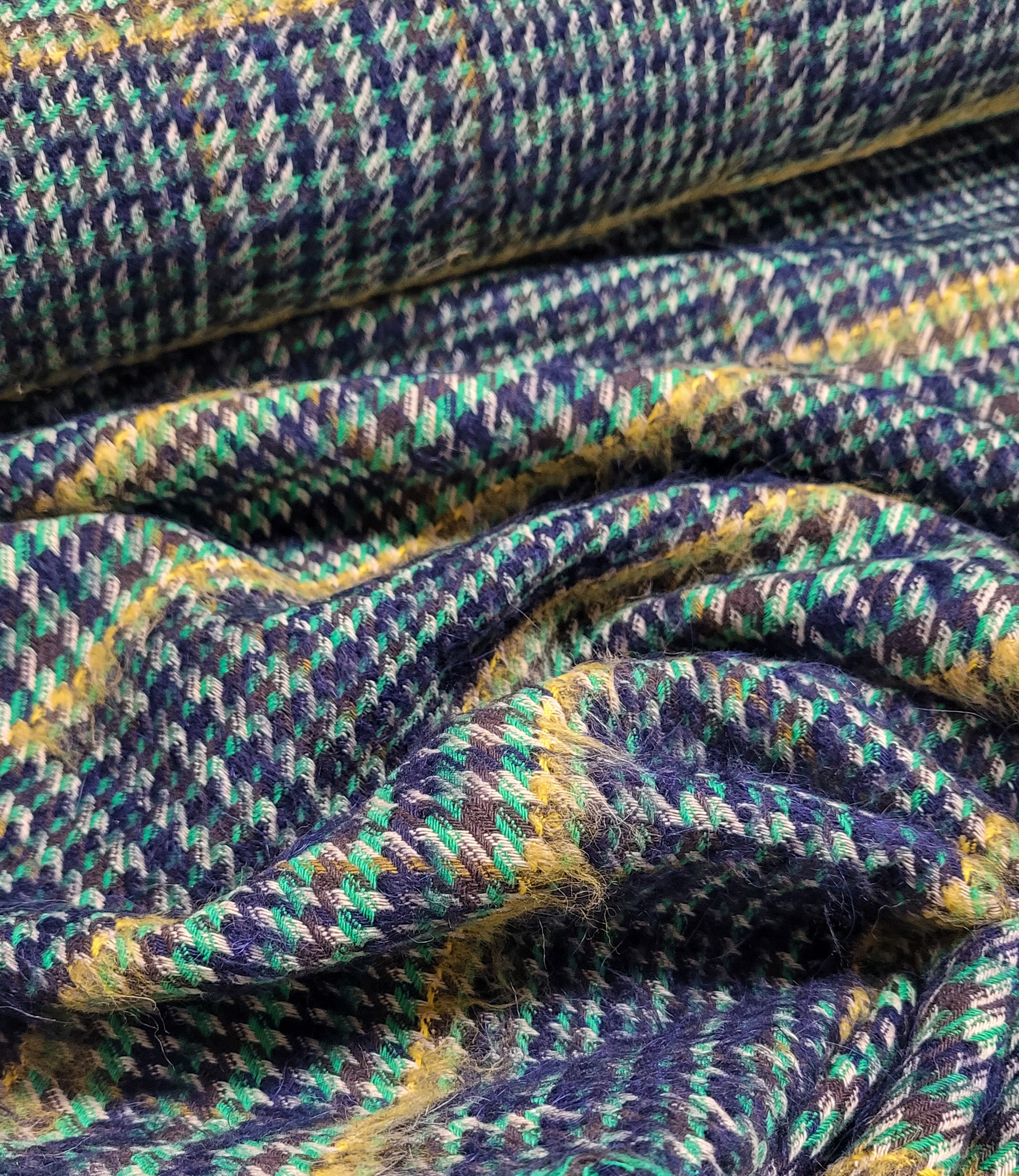 Green houndstooth tweed. Super soft and straight from Italy! - Madeline ...