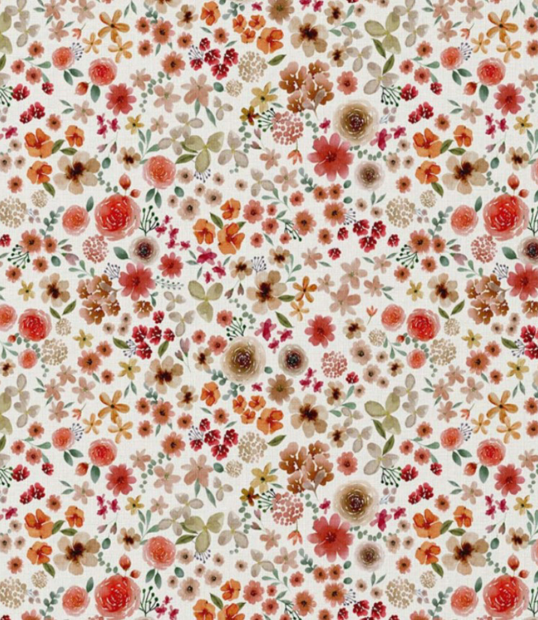 red flowers - cotton - Madeline De Stoffenmadam
