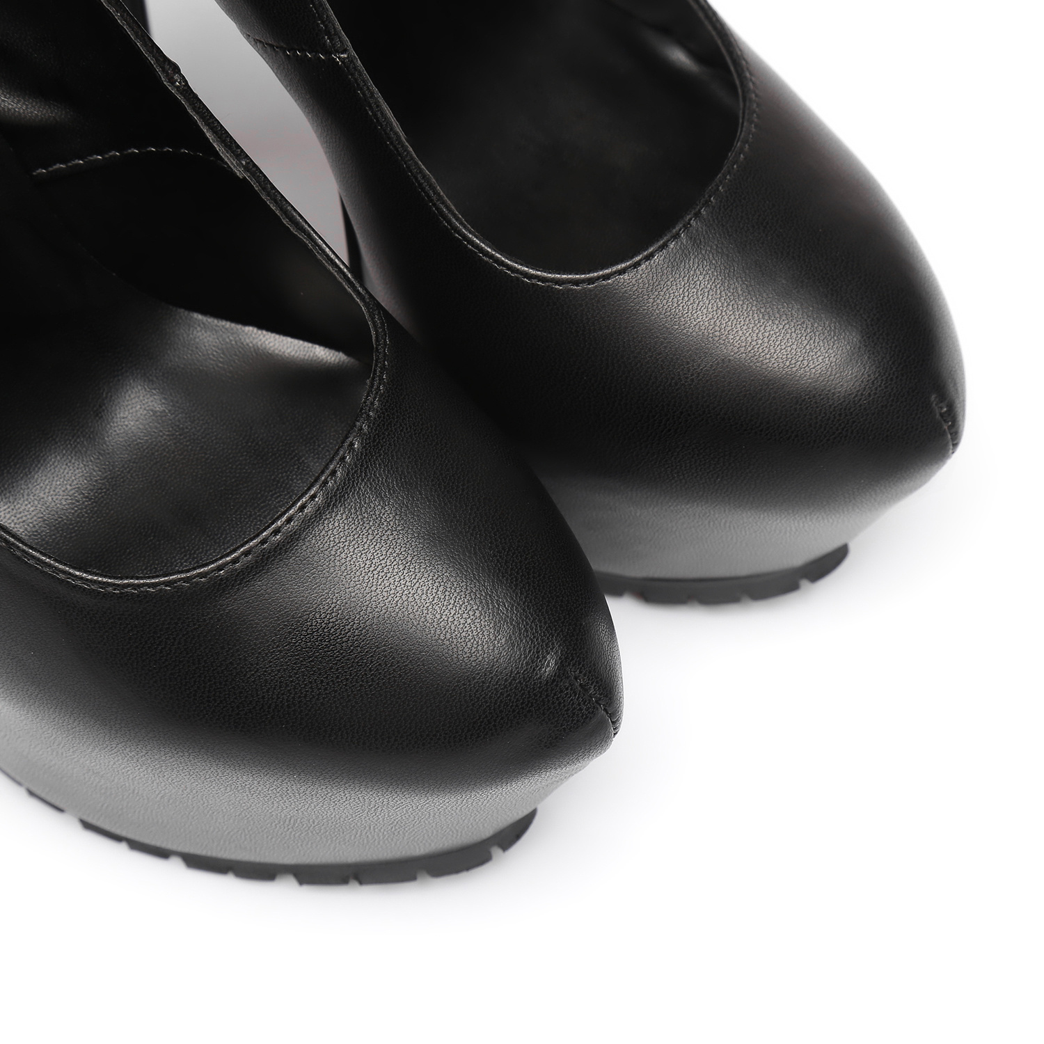 Black Vicky Giaro 16cm platform heel profile pumps - Shoebidoo Shoes ...