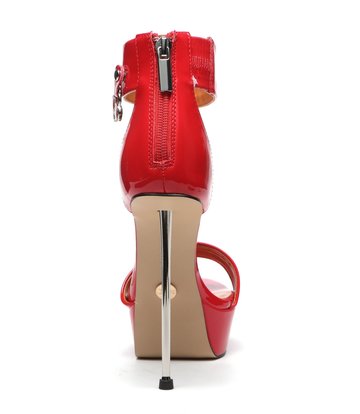 BARCLAY RED SHINY - Shoebidoo Shoes | Giaro high heels