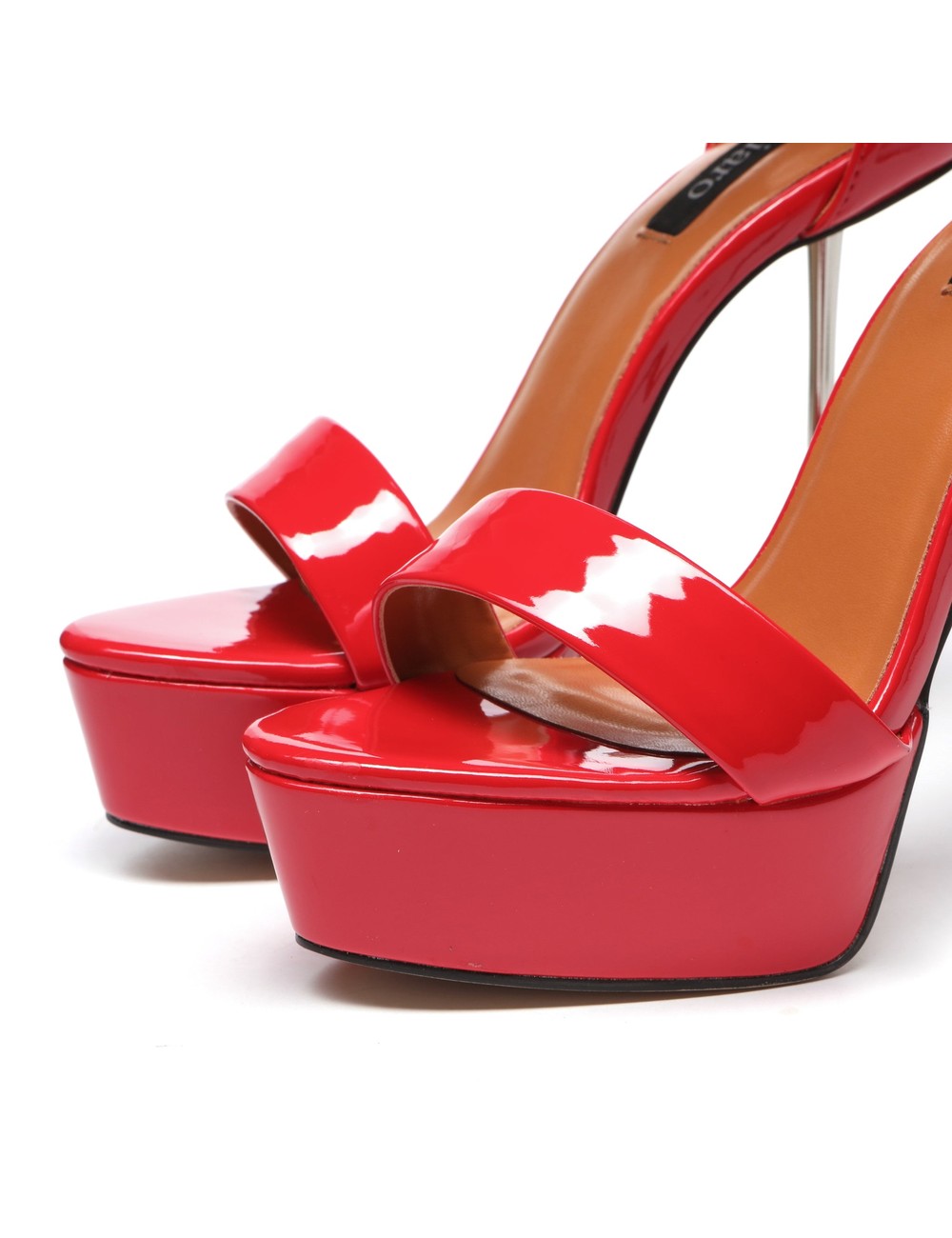 BARCLAY RED SHINY - Shoebidoo Shoes | Giaro high heels